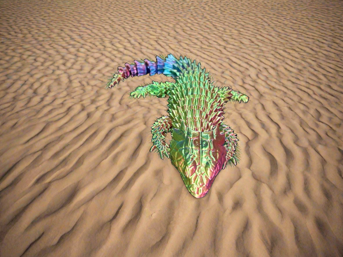 The Armadillo lizard has a unique design with its life like armored sc ...