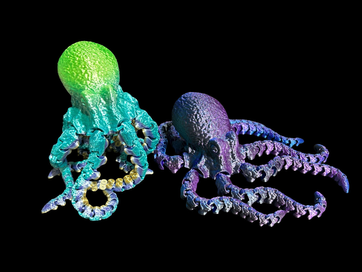 Octopus: Handheld sensory item with movable joints for stress relief a ...