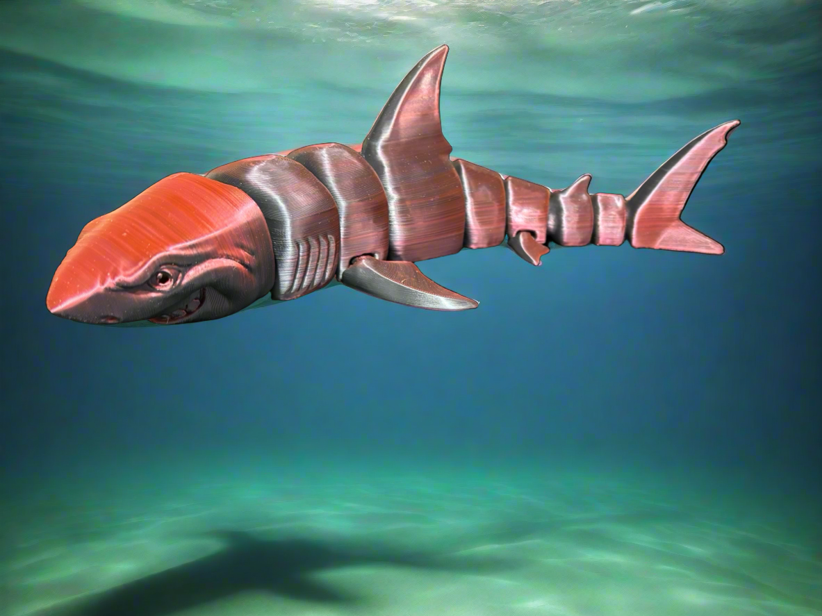 Great White Shark:,replica of a Powerful apex predator with a sleek an ...